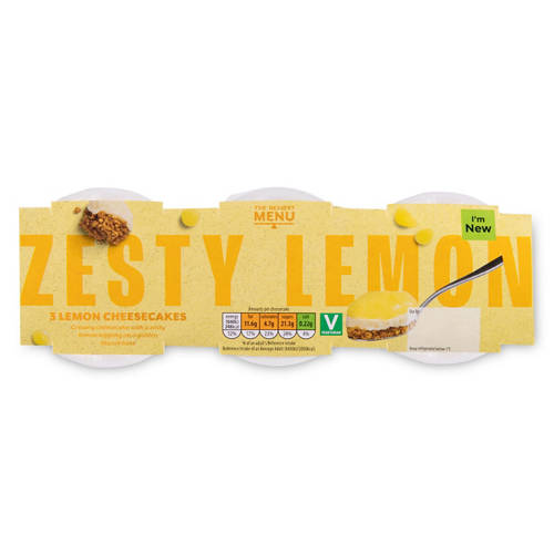 Lemon Cheesecakes 3 Pack | ALDI IE